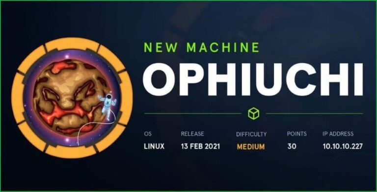Ophiuchi HackTheBox WalkThrough - Ethicalhacs.com