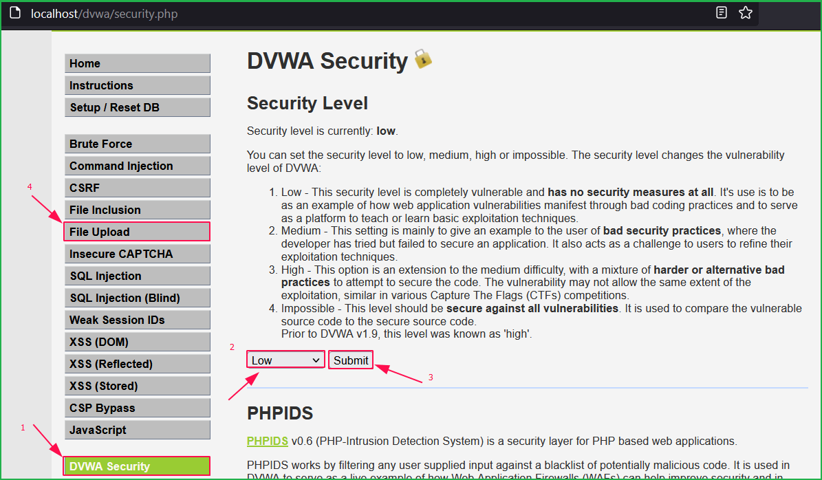 DVWA File Upload | (Bypass All Security) | Ethicalhacs.com